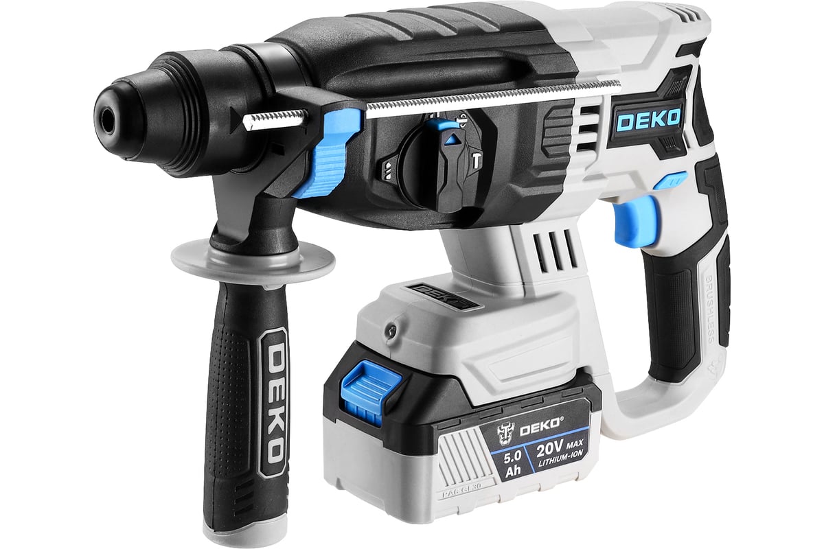 Аккумуляторный перфоратор DEKO DKCH20FU-Li, 20В, 1x5.0Ач 063-4418 ...