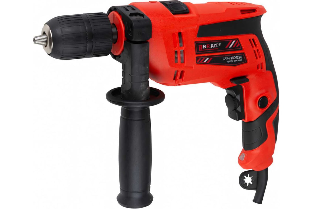 Ударная дрель BRAIT BDI720 21.01.020.049 - выгодная цена, отзывы, характеристики, фото - купить ...