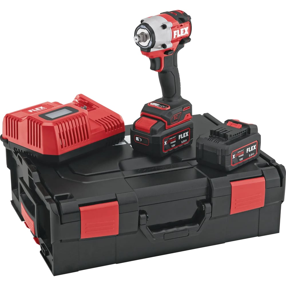 Аккумуляторный ударный гайковерт FLEX IW 1/2 400 18.0-EC 5.0/Set 531504 ...