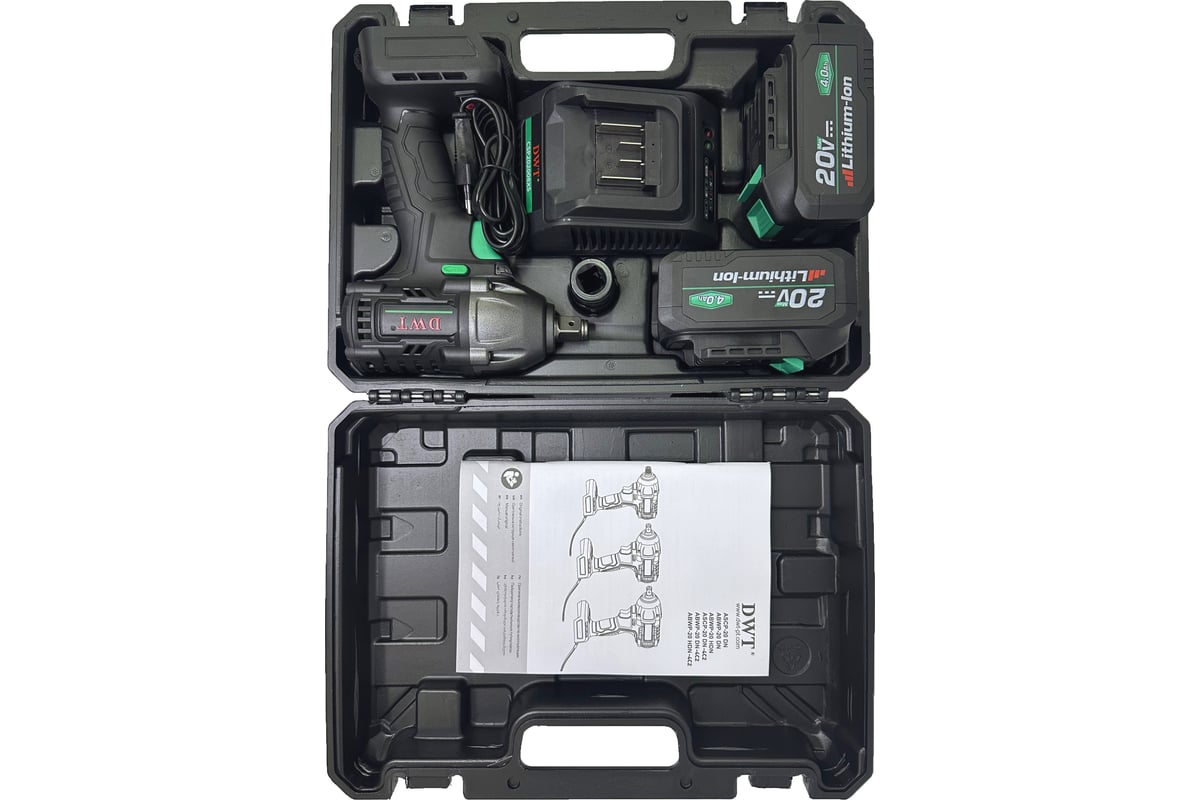 Бесщеточный аккумуляторный ударный гайковерт DWT ABWP-20 HDN-4C2 BMC ...