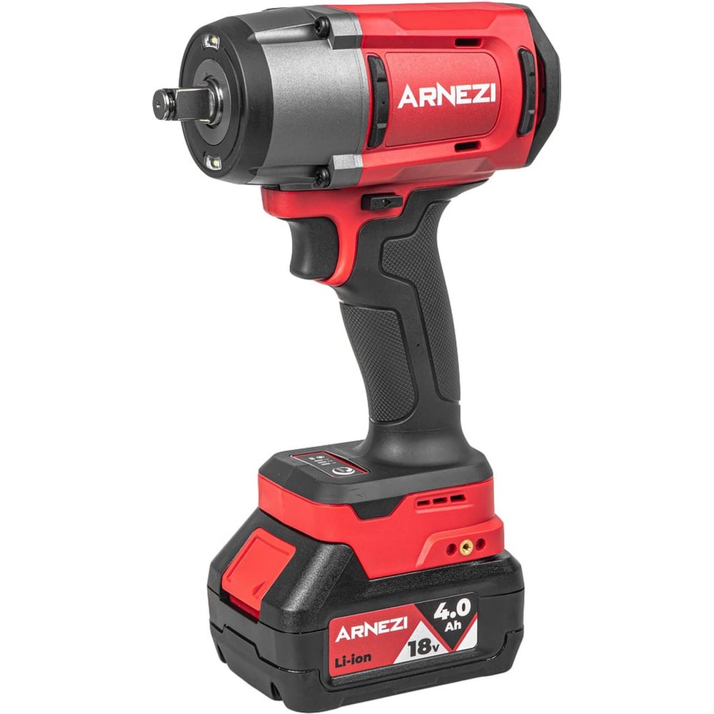 Гайковерт ударный аккумуляторный бесщеточный Arnezi 1/2", 1180Нм, 18В, 4.0А*ч R9000005 ...