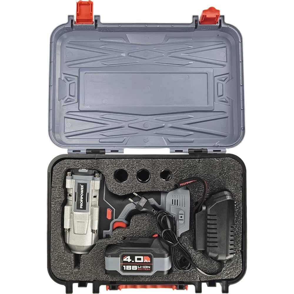 Аккумуляторный гайковерт бесщеточный ударный Profipower T-900N (Li-ion ...