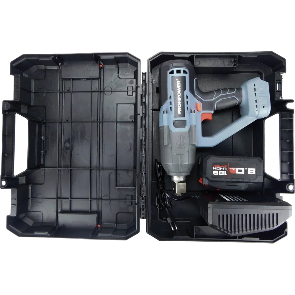 Аккумуляторный гайковерт бесщеточный ударный Profipower T-2500N (Li-ion ...