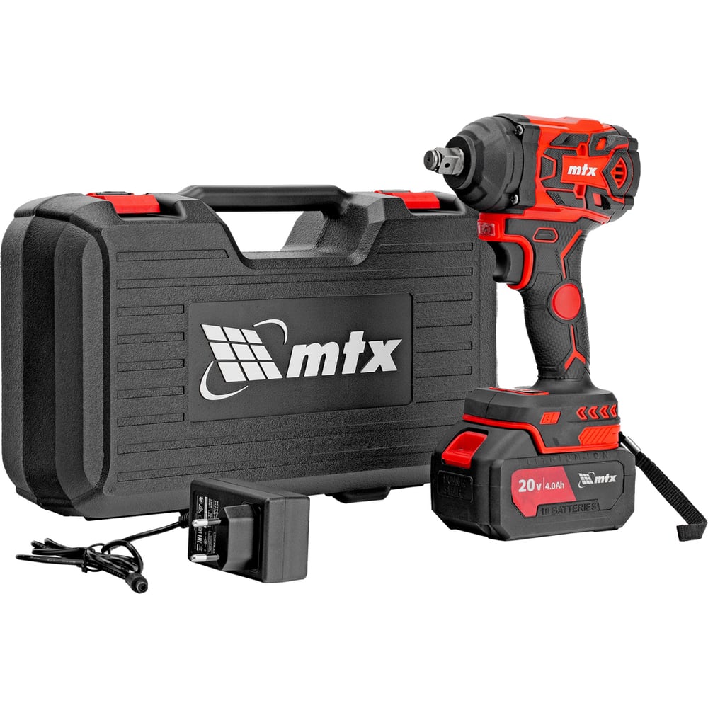 Гайковерт ударный аккумуляторный MTX бесщет. CIWU-BL-20-600, Li-Ion, 20 ...