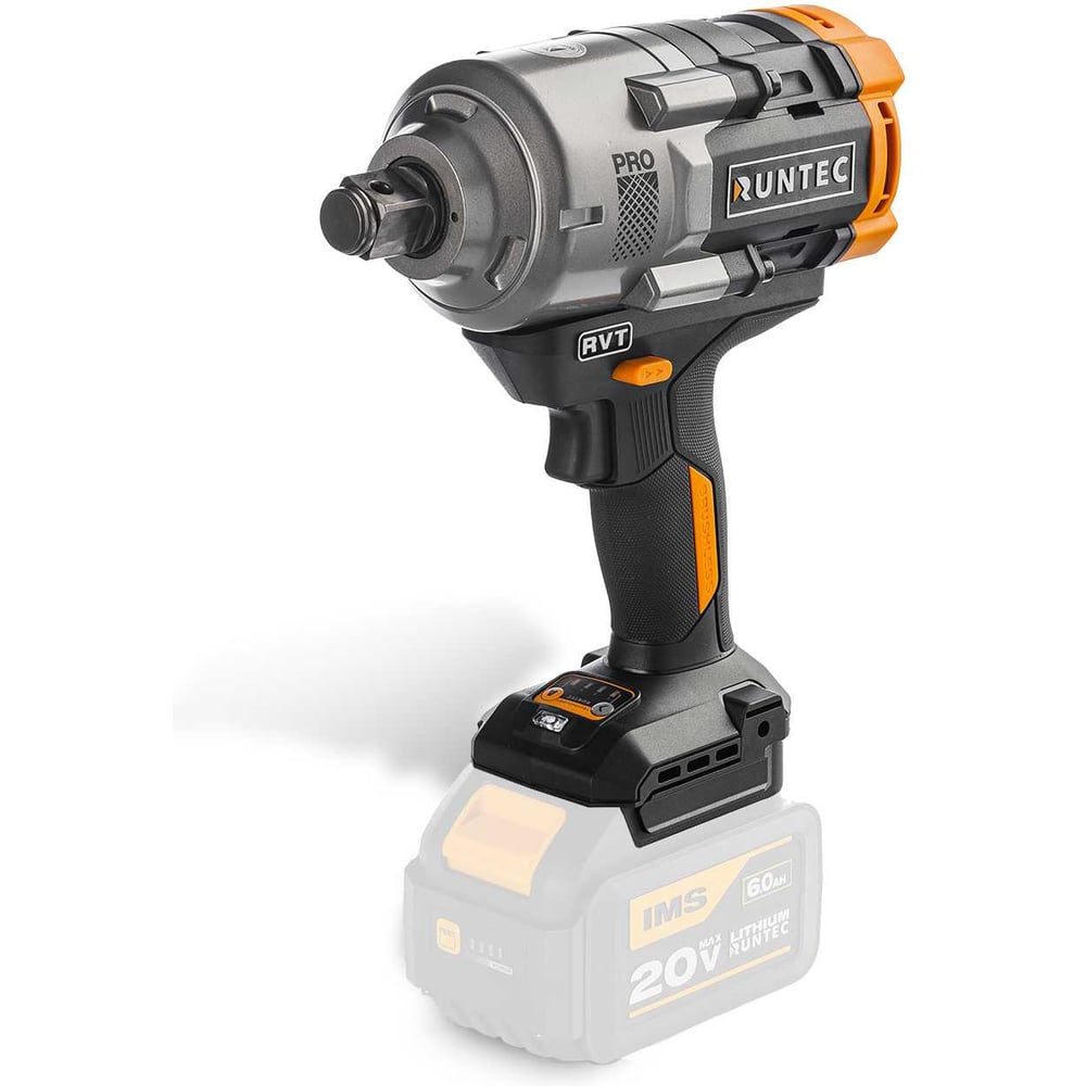 Гайковерт ударный аккумуляторный RUNTEC PRO 3/4, 20В, 1600Нм RT-IW1600W - выгодная цена, отзывы ...