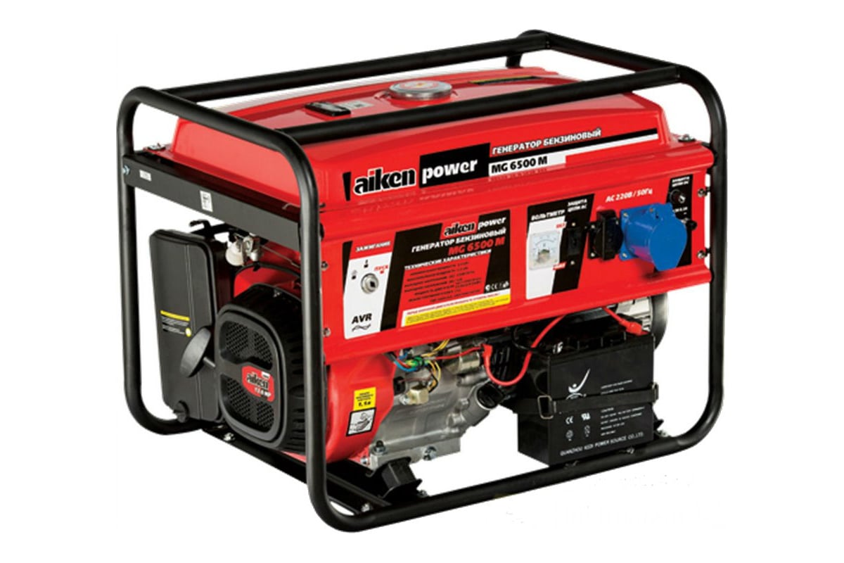 Бензиновый генератор Aiken MG 6500 M 120201090 - выгодная цена, отзывы ...