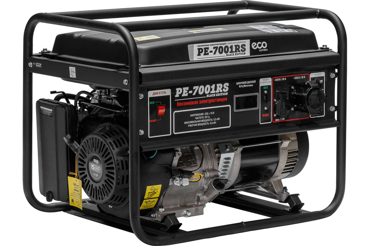 Бензиновый генератор ECO PE-7001RS Black Edition EC1566-2 - выгодная цена, отзывы ...