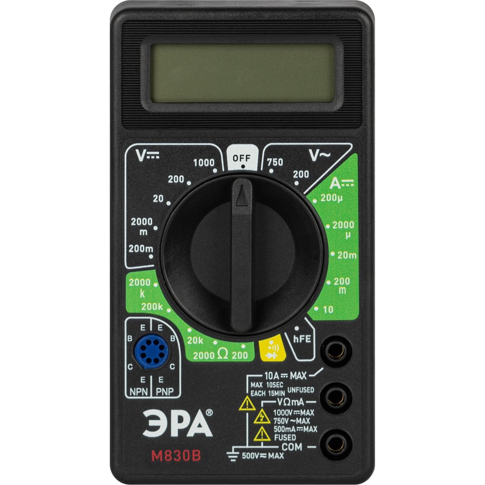Цифровой мультиметр ЭРА модель M830B Б0055796 - выгодная цена, отзывы ...