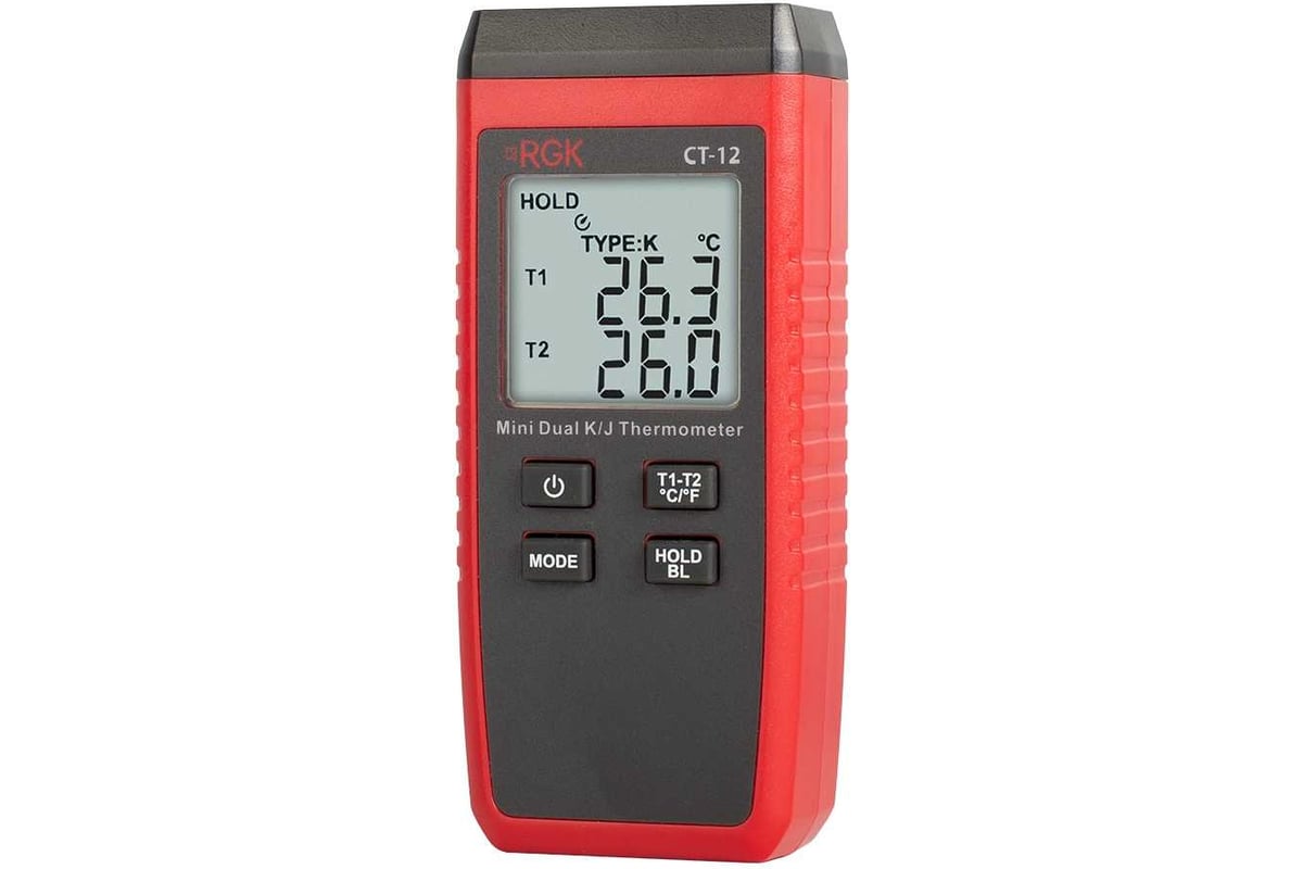 Термометр RGK CT-12 с поверхностным зондом TR-10S с поверкой 779869 ...