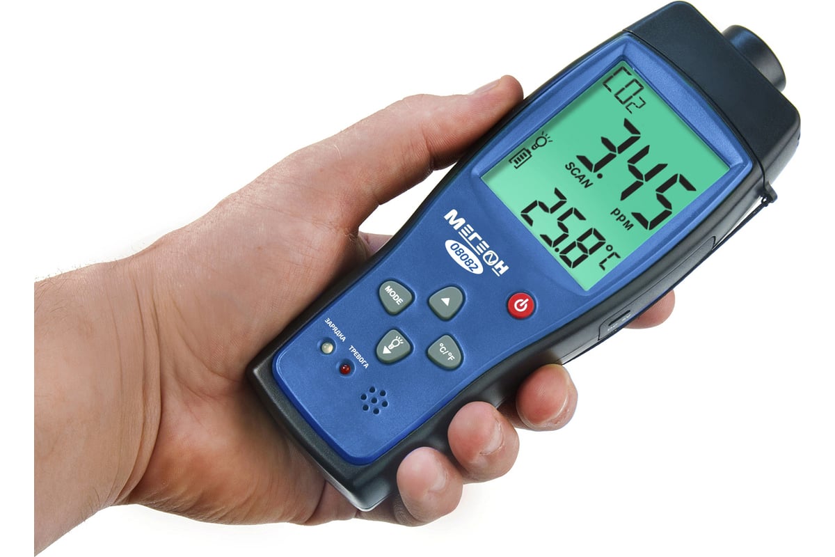 Детектор углекислого газа МЕГЕОН 08082 - выгодная цена, отзывы ...