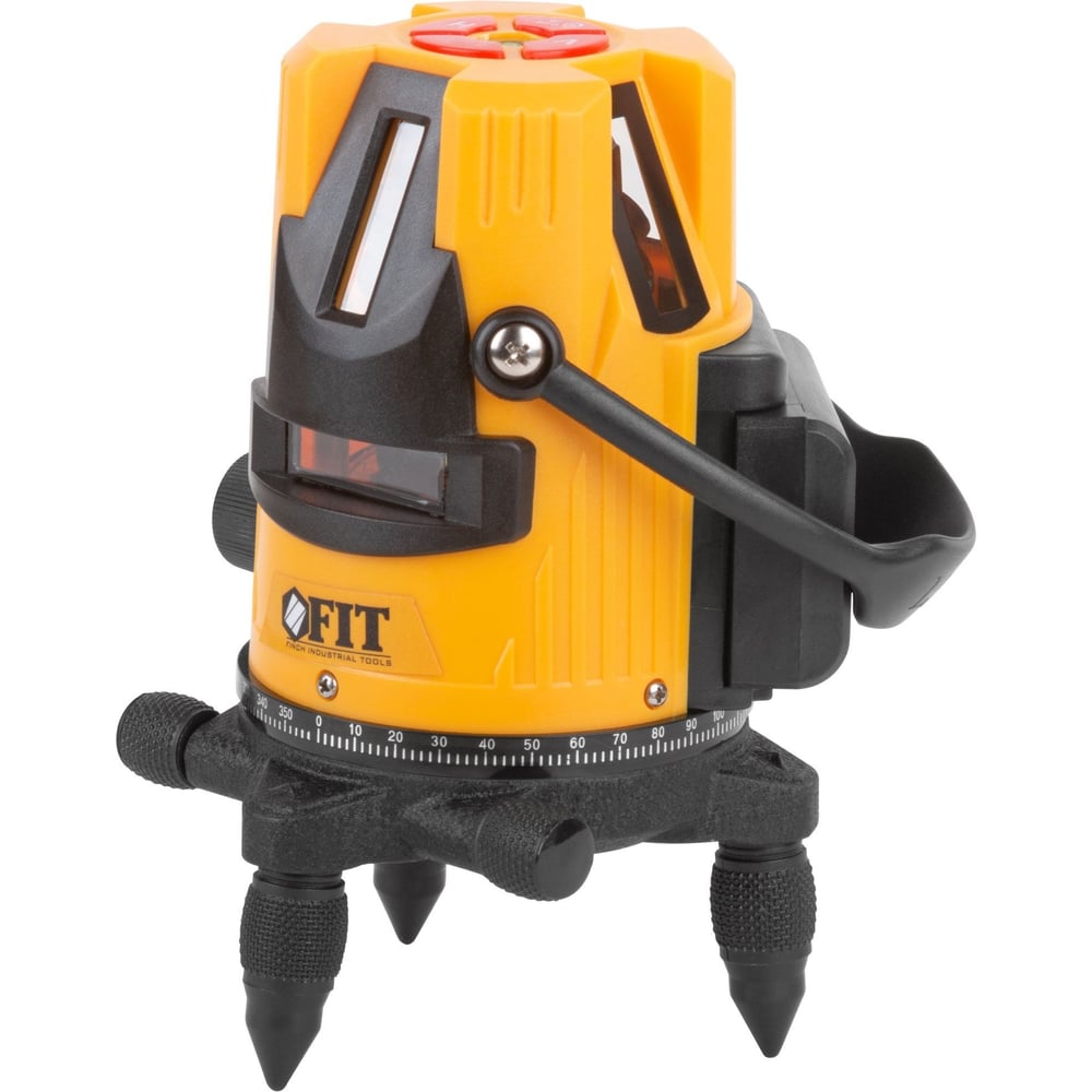 Лазерный самоуспокаивающийся уровень FIT зеленые лучи, горизонталь, 4 ...