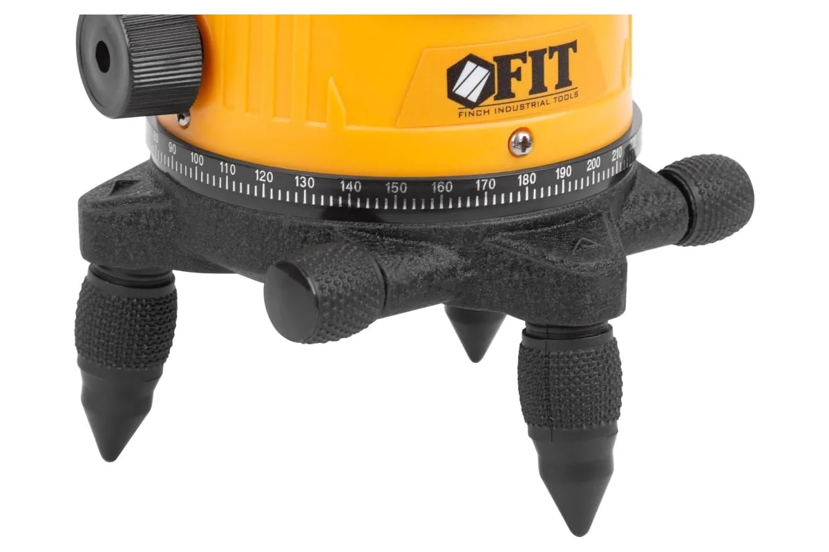 Лазерный самоуспокаивающийся уровень FIT зеленые лучи, горизонталь, 4 ...