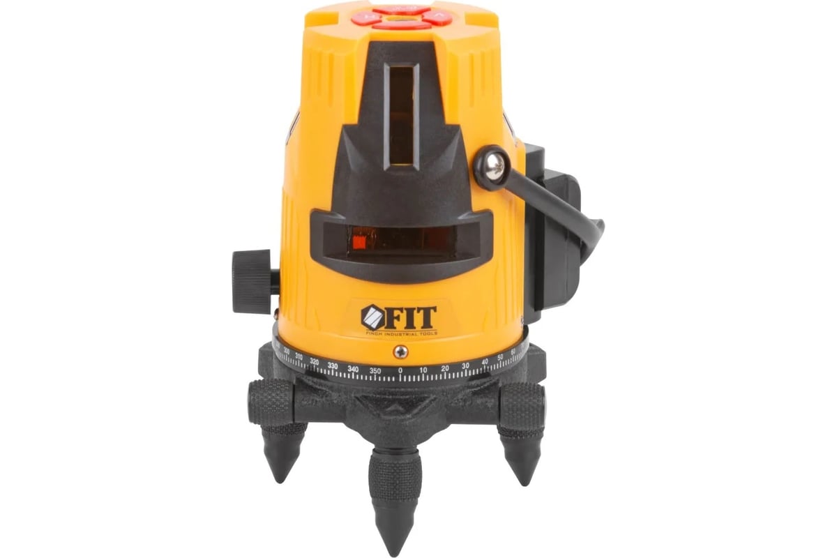 Лазерный самоуспокаивающийся уровень FIT зеленые лучи, горизонталь, 4 ...