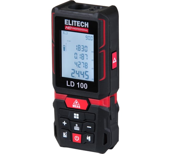 Дальномер Elitech hd ld 100 204771 - выгодная цена, отзывы, характеристики, фото - купить в ...