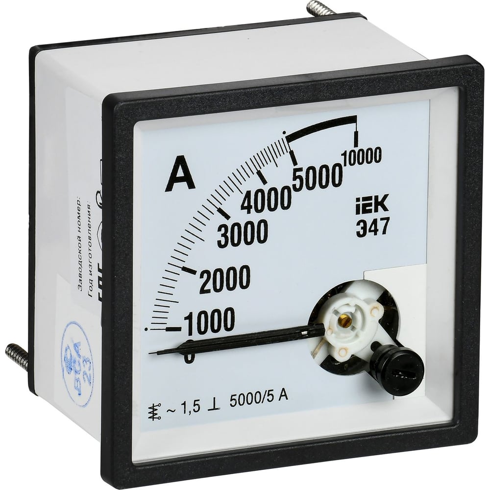 Амперметр IEK э47 5000/5а, класс точности 1.5, 72x72мм IPA10-6-5000-E - выгодная цена, отзывы ...