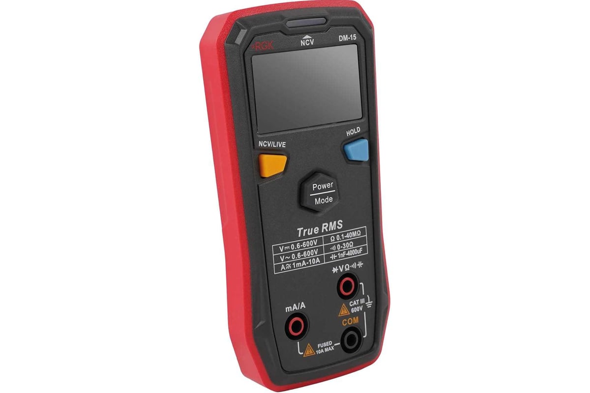 Мультиметр RGK DM-15 с поверкой 721494 - выгодная цена, отзывы, характеристики, фото - купить в ...