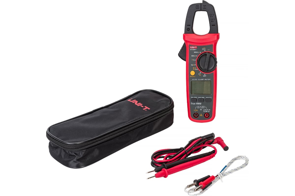Токоизмерительные цифровые клещи UNI-T UT204+ ACA&DCA с автодиапазоном ...