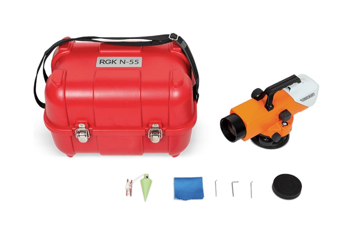 Оптический нивелир RGK N-55 + поверка 778664 - выгодная цена, отзывы, характеристики, фото ...