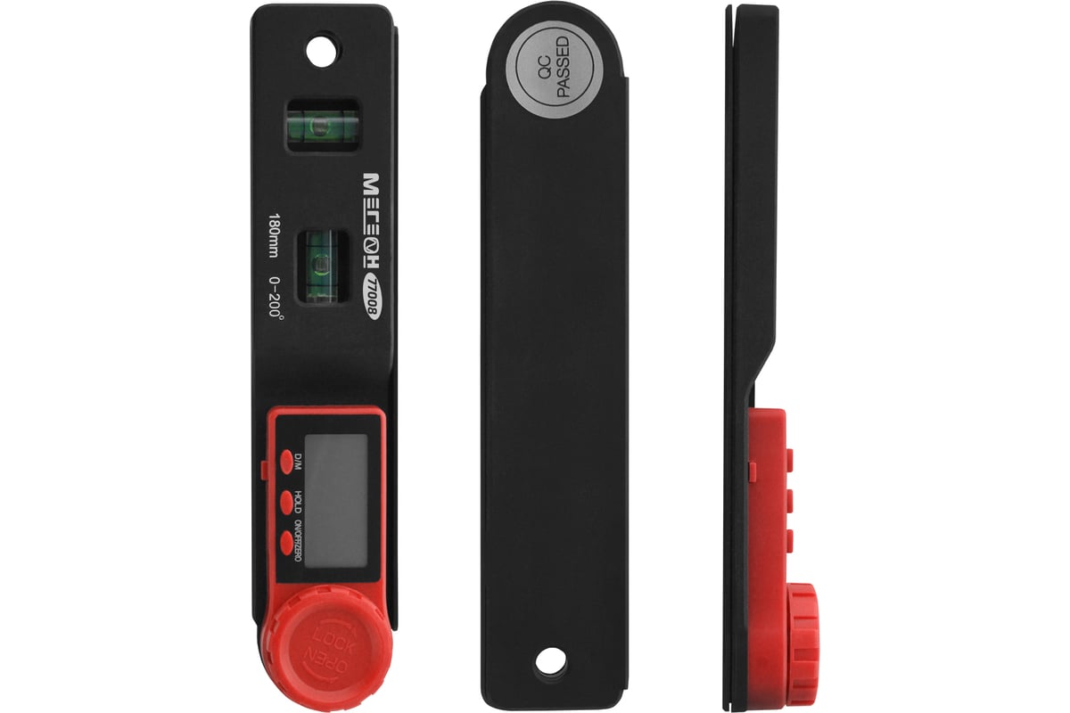 Цифровой угломер с пузырьковым уровнем МЕГЕОН 77008 к0000033686 ...