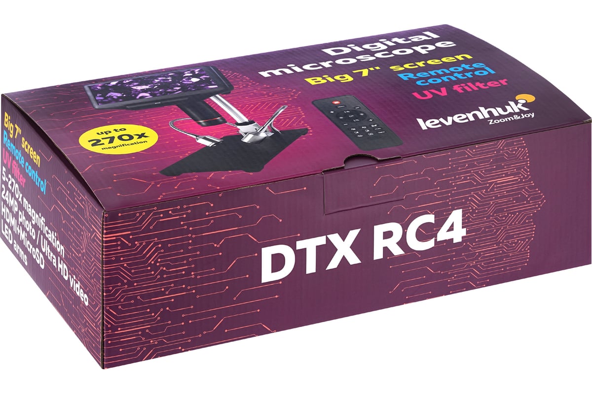 Микроскоп с дистанционным управлением Levenhuk DTX RC4 76824 - выгодная цена, отзывы ...