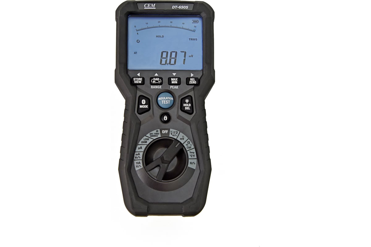 Тестер изоляции|Микроомметр высокого разрешения СЕМ DT-6505 TRMS 875184 - выгодная цена, отзывы ...