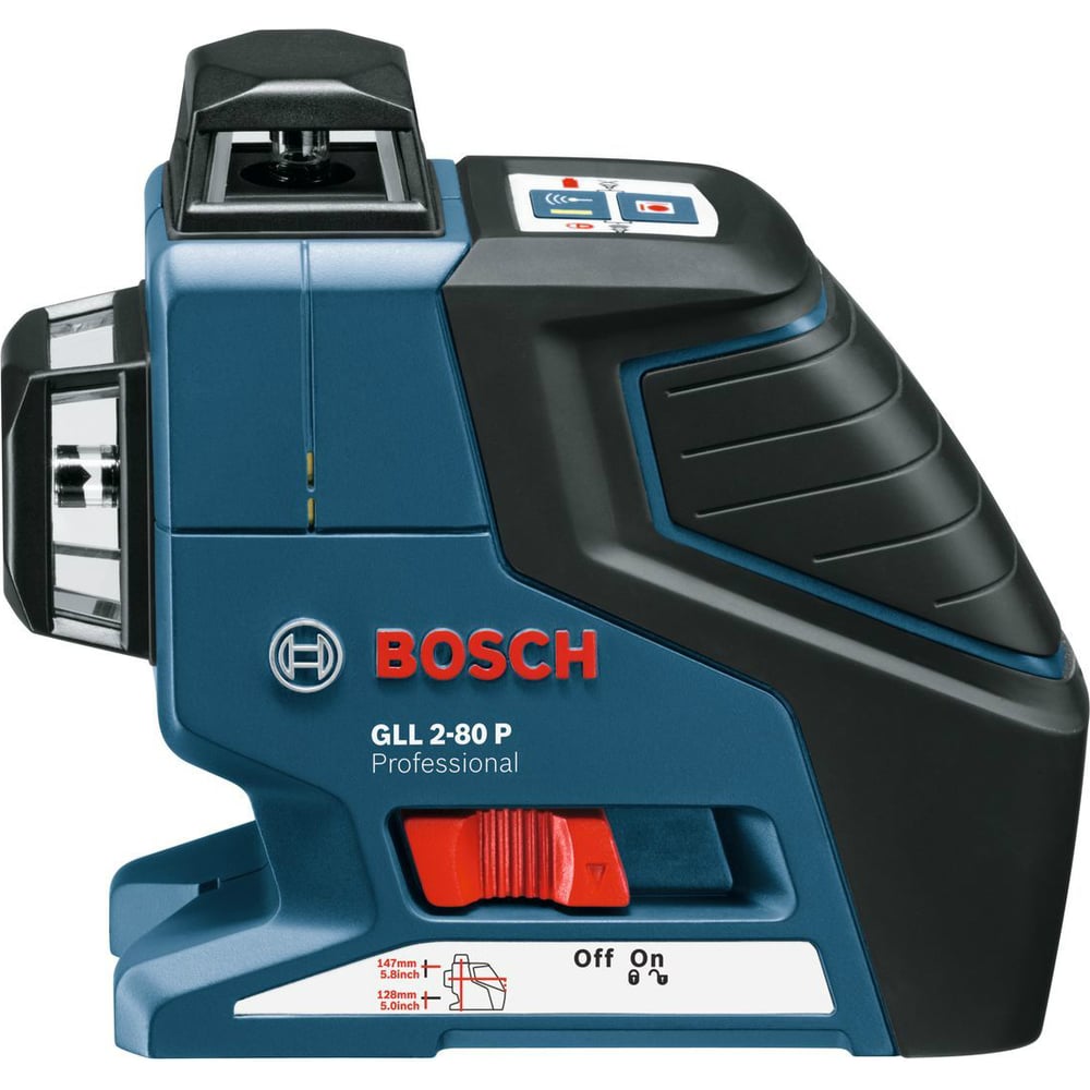 Линейный лазерный нивелир Bosch GLL 2-80 P + BM1 новый + LR2 в L-Boxx 0 ...
