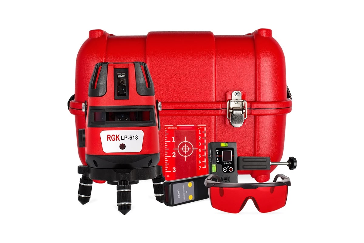 Лазерный нивелир RGK LP-618 - выгодная цена, отзывы, характеристики, фото - купить в Москве и РФ