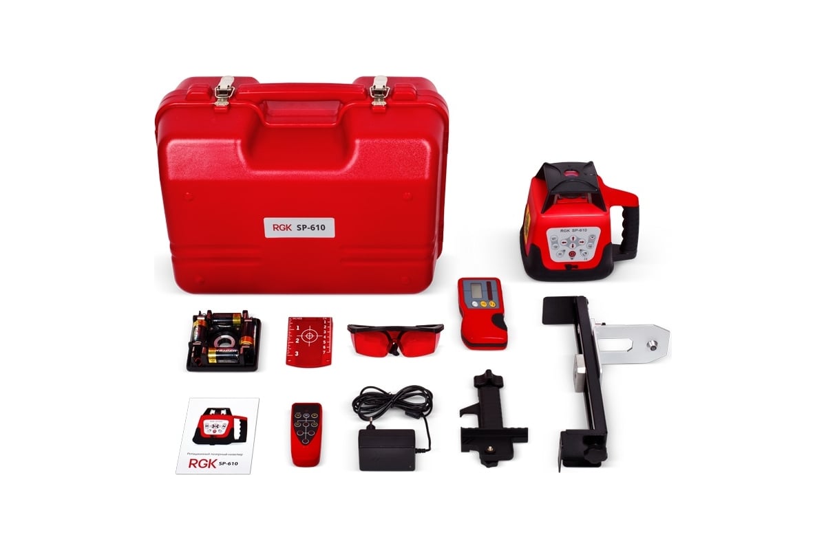 Лазерный нивелир RGK SP-610 - выгодная цена, отзывы, характеристики, фото - купить в Москве и РФ