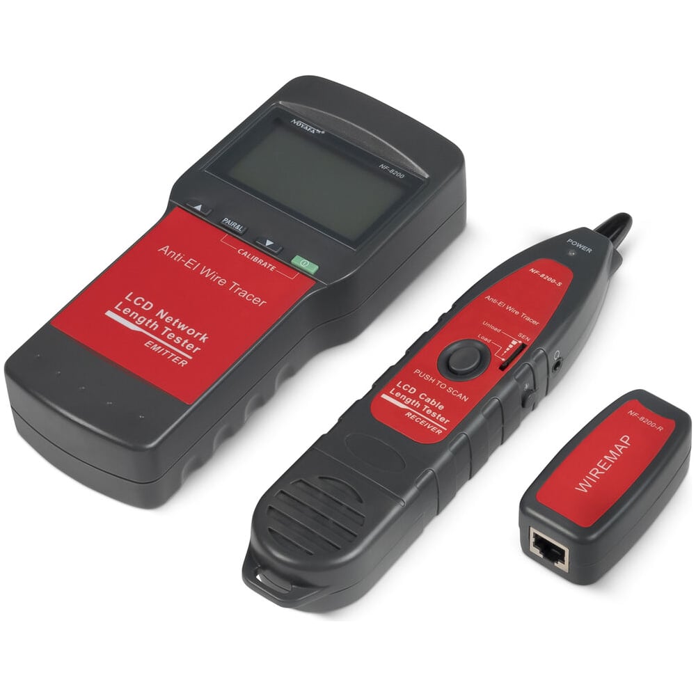 Тестер для витой пары Cabeus (NF-8200) c LCD дисплеем и тон-генератором ...