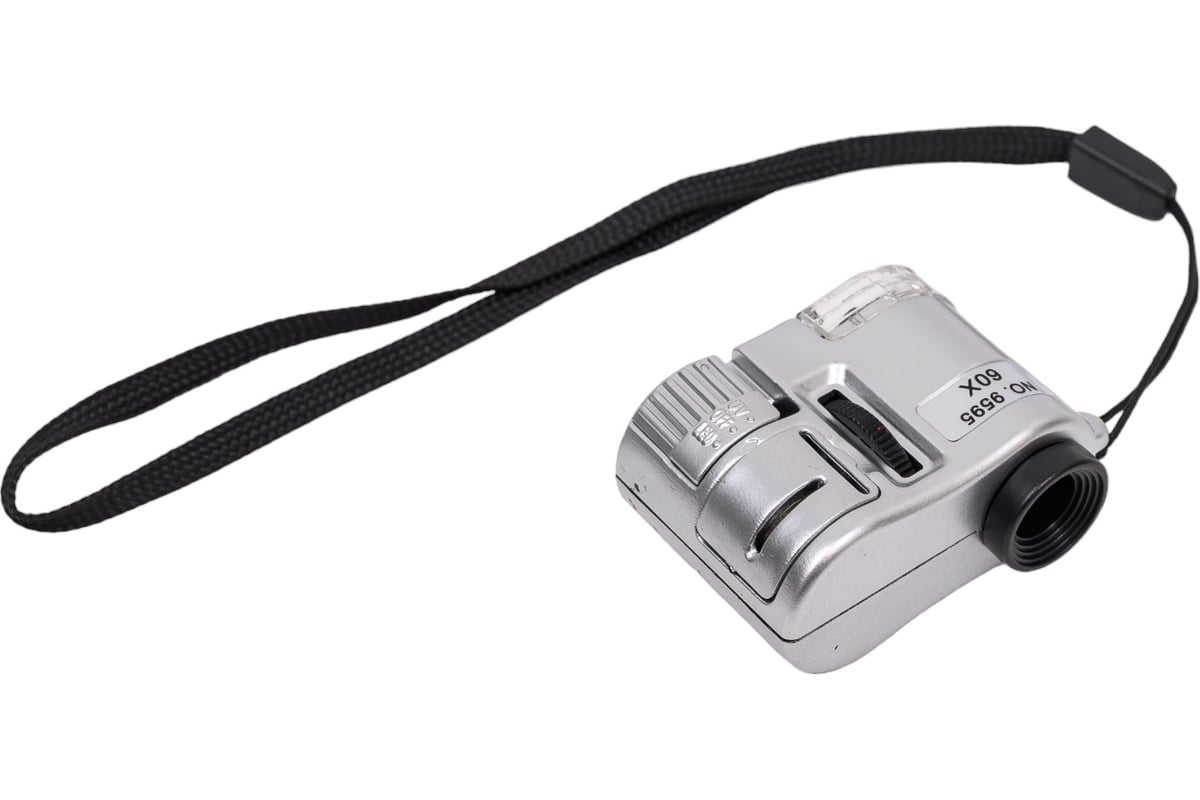 Микроскоп Pro Legend 60x мини на прищепке с подсветкой 1 Led и ультрафиолетом Pl4445