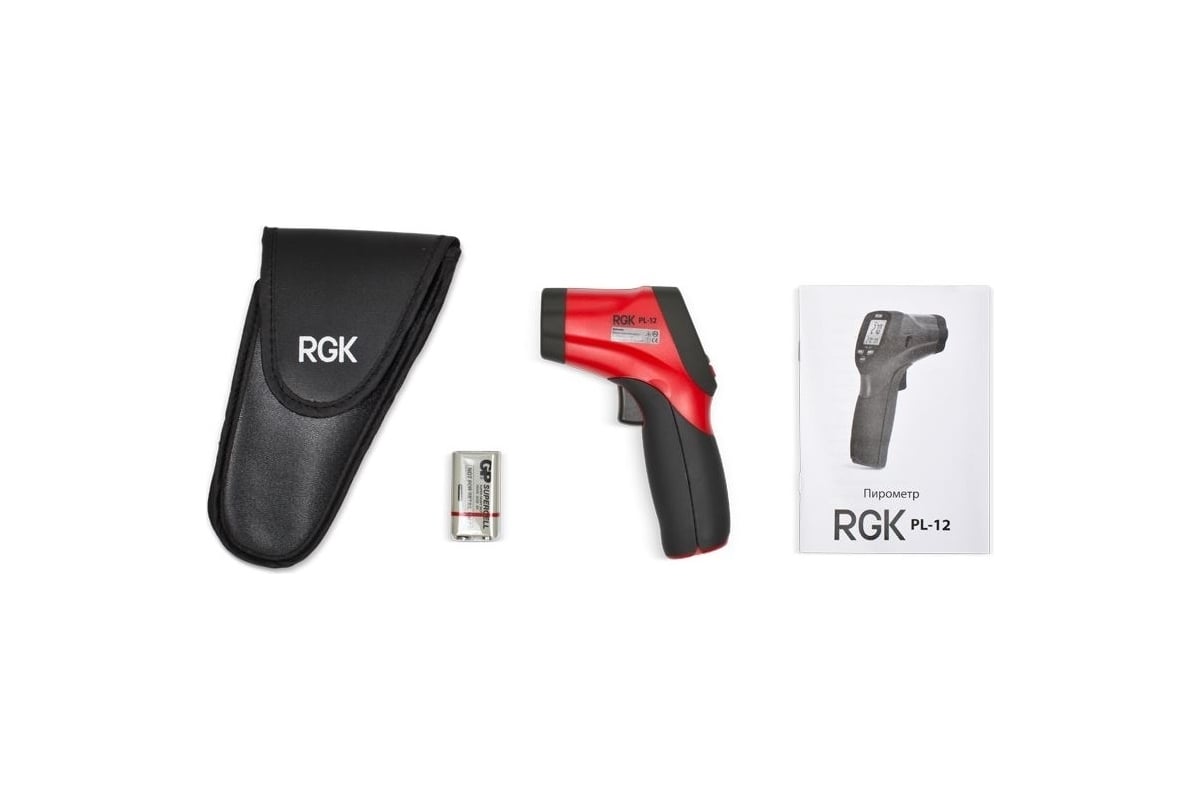 Пирометр RGK PL-12 с поверкой - выгодная цена, отзывы, характеристики, 1 видео, фото - купить в ...