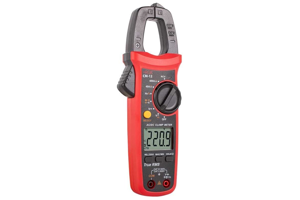 Токоизмерительные клещи с поверкой RGK CM-12 779685 - выгодная цена, отзывы, характеристики ...