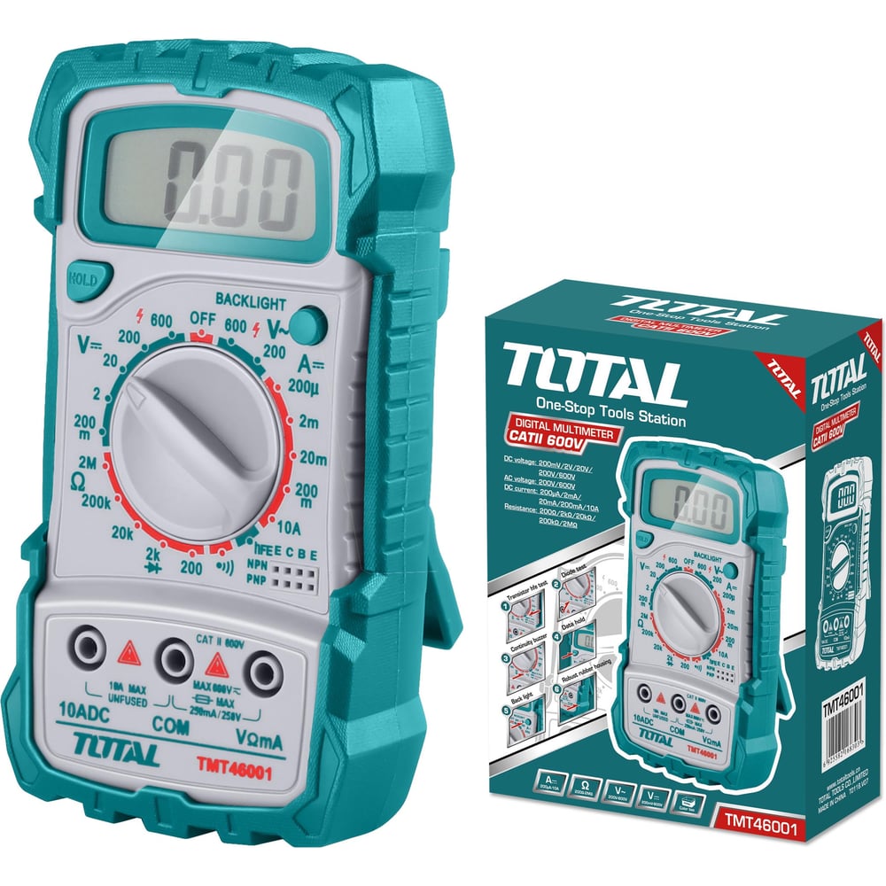 Цифровой мультиметр TOTAL TMT46001 - выгодная цена, отзывы ...