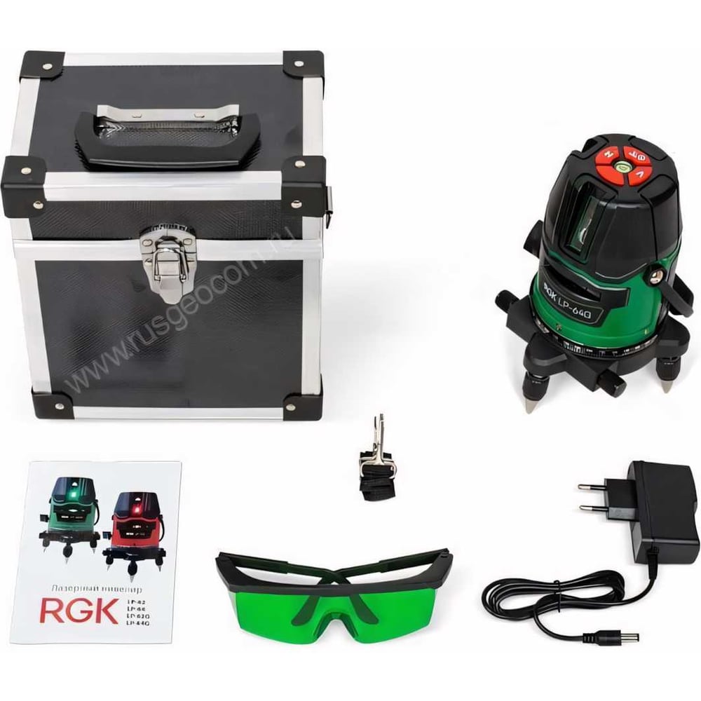 Лазерный построитель плоскостей RGK LP-64G 775298 - выгодная цена, отзывы, характеристики, 1 ...