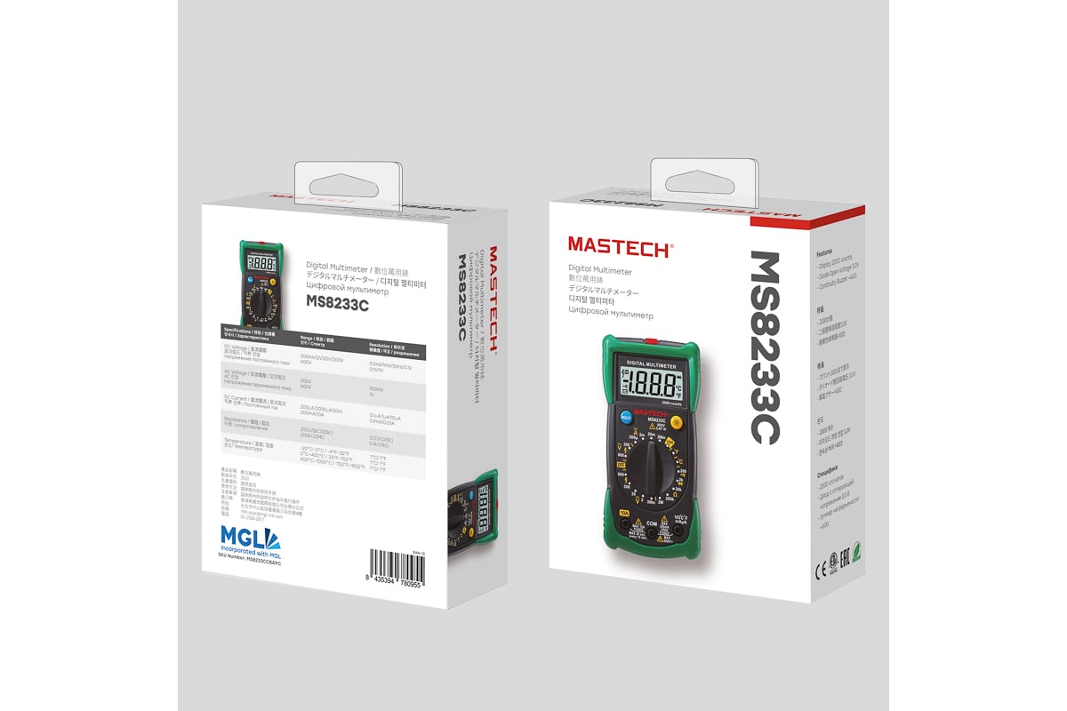 Универсальный мультиметр MASTECH MS8233C 00-00000262 - выгодная цена, отзывы, характеристики ...