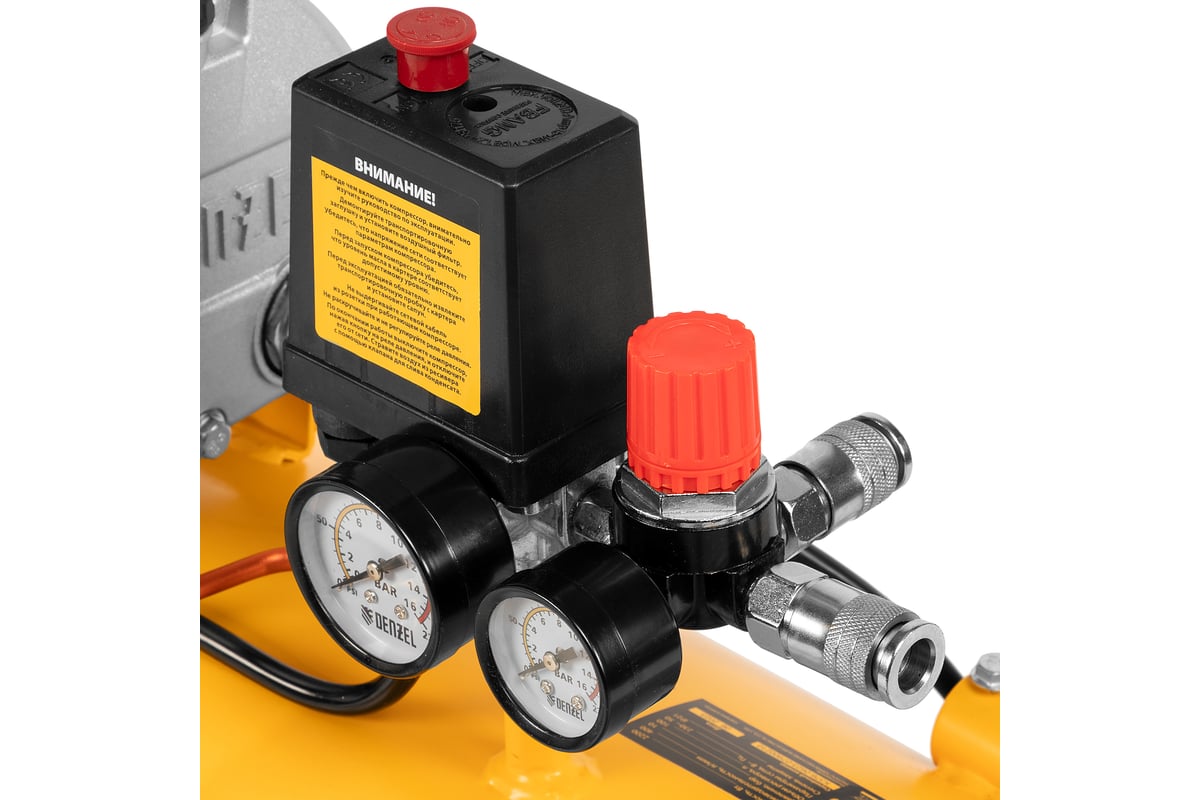 Воздушный компрессор DENZEL DKV2200/100,Х-PRO 2.2 кВт, 400 л/мин, 100л ...