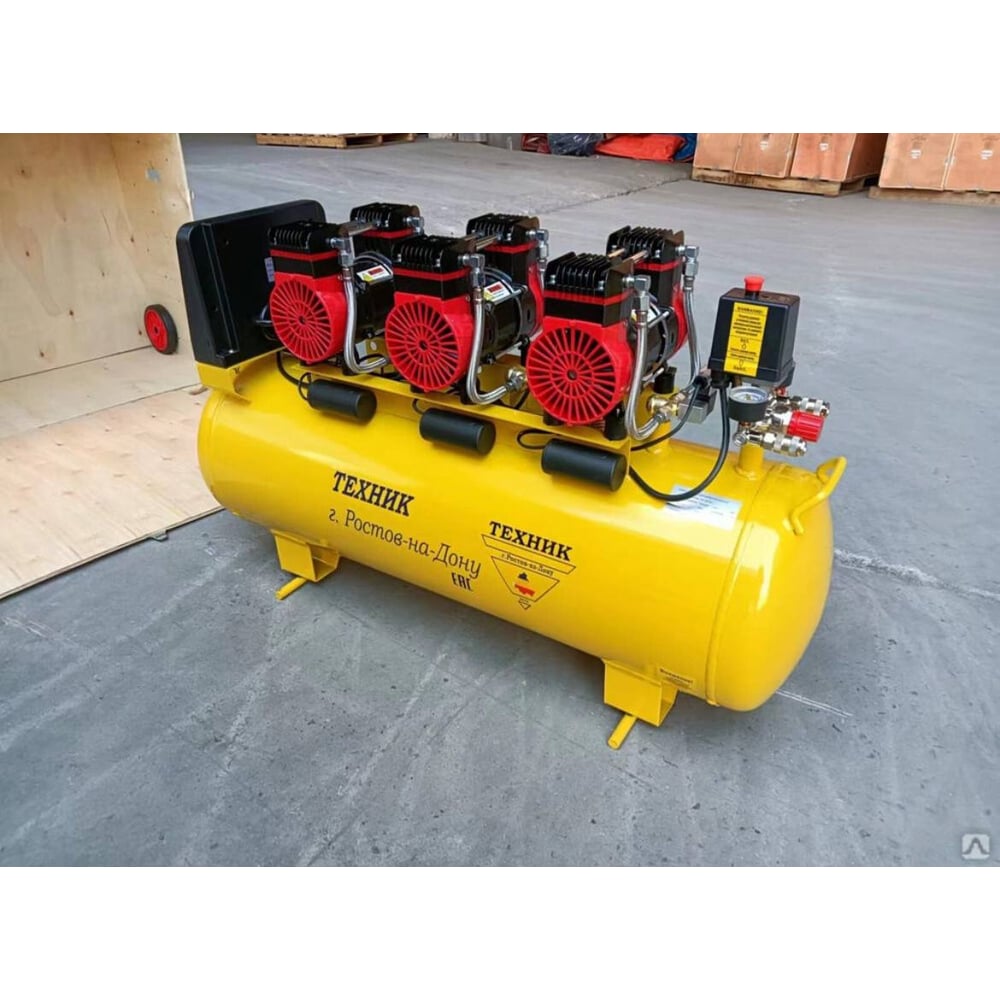 Компрессор ТТД Техник ЕХНИК СБ-100/720 100л 720л/мин 4,08кВт безмасл. малошумный 8 атм 1131 ...