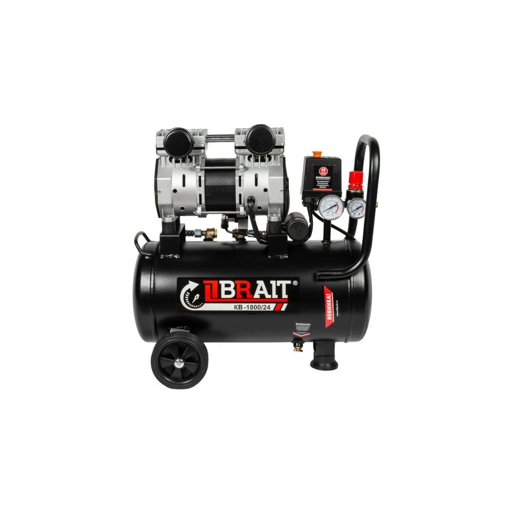 Воздушный компрессор BRAIT КB-1800/24 20.01.009.043 - выгодная цена, отзывы, характеристики, 1 ...