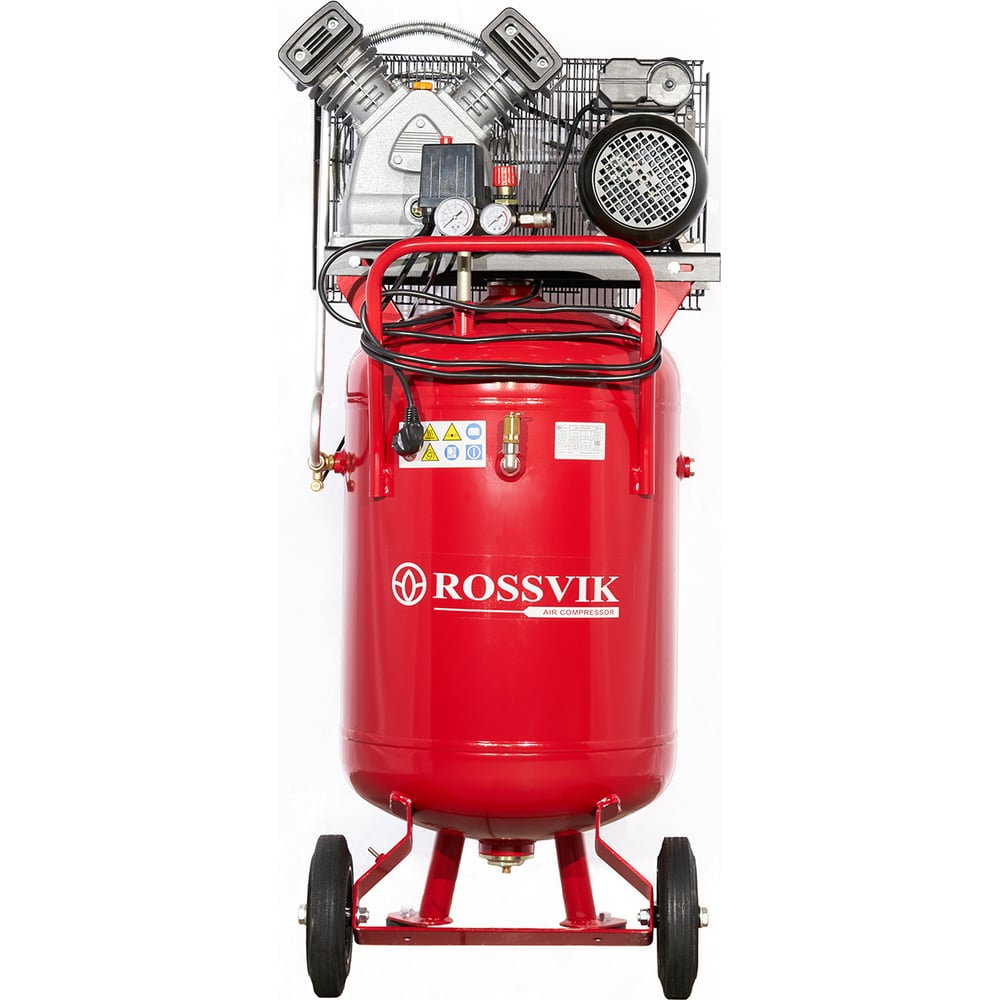 Поршневой компрессор Rossvik 420л/мин, 10бар, вертикальный ресивер 100л, 220в/2,2квт СБ4/С-100 ...
