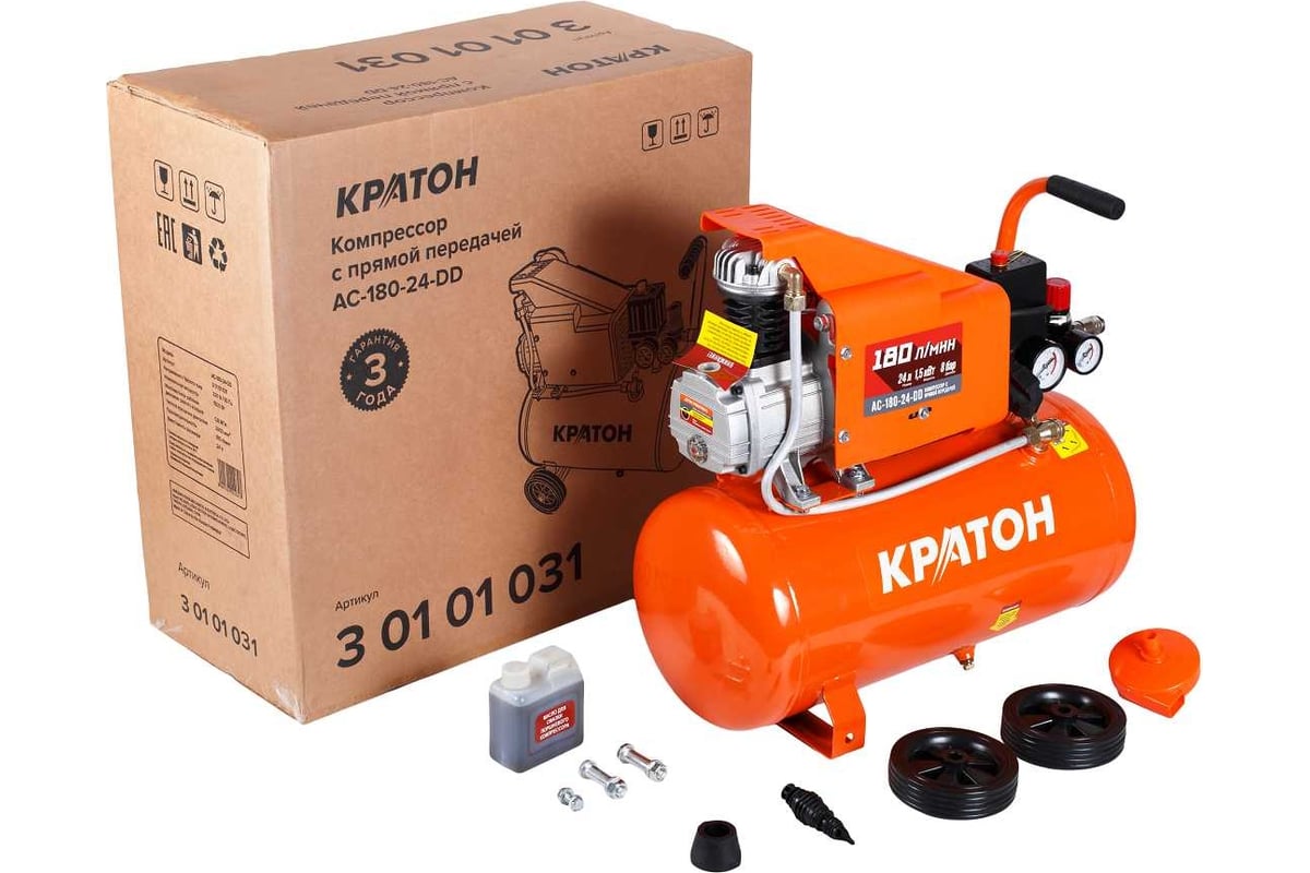 Компрессор с прямой передачей Кратон AC-180-24-DD 3 01 01 031 ...