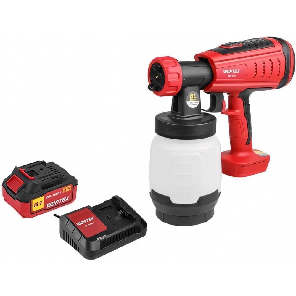 Аккумуляторный краскораспылитель WORTEX CPS 1808 ALL1 1333406 ...