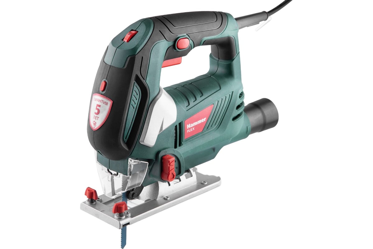 Лобзик Hammer Flex 930 Вт, 0-3000 ход/мин, 100 мм-дерево, 10 мм-металл ...