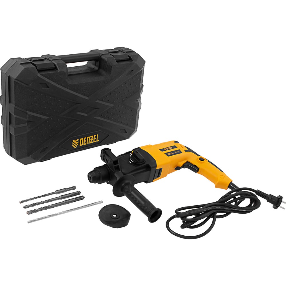 Электрический перфоратор Denzel rhh-600-22, sds-plus, 600 вт, 2.5 дж, 2 ...