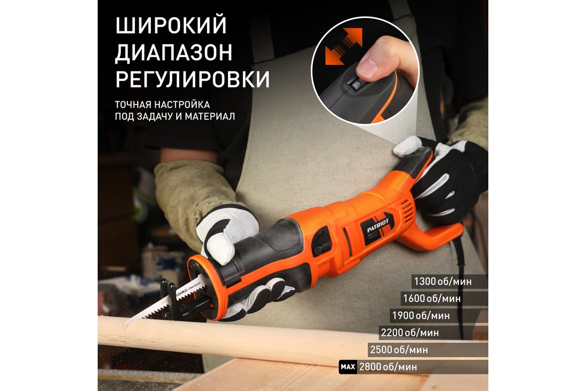 Сабельная пила PATRIOT RS 909 120301435 - выгодная цена, отзывы ...