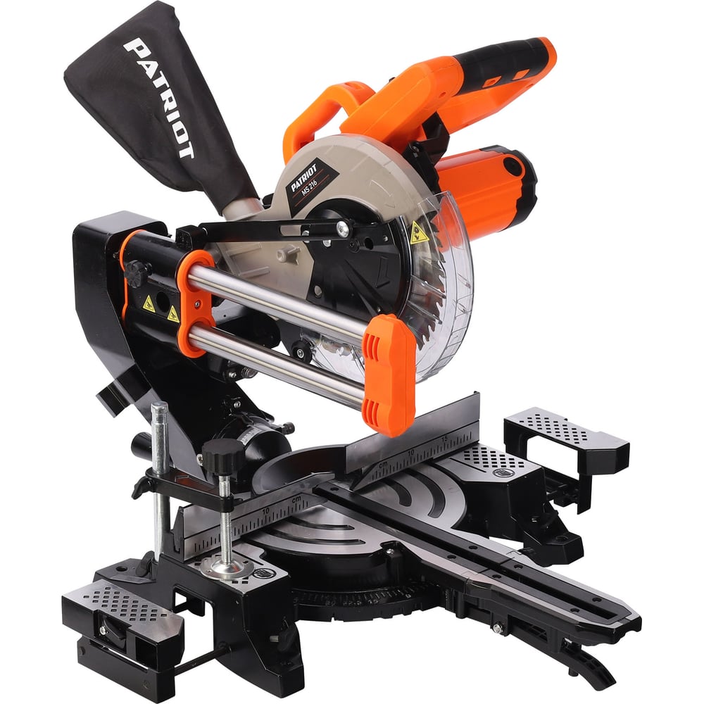 Пила торцовочная Patriot MS 216, 1500Вт, пильный диск 216 мм, функция ...