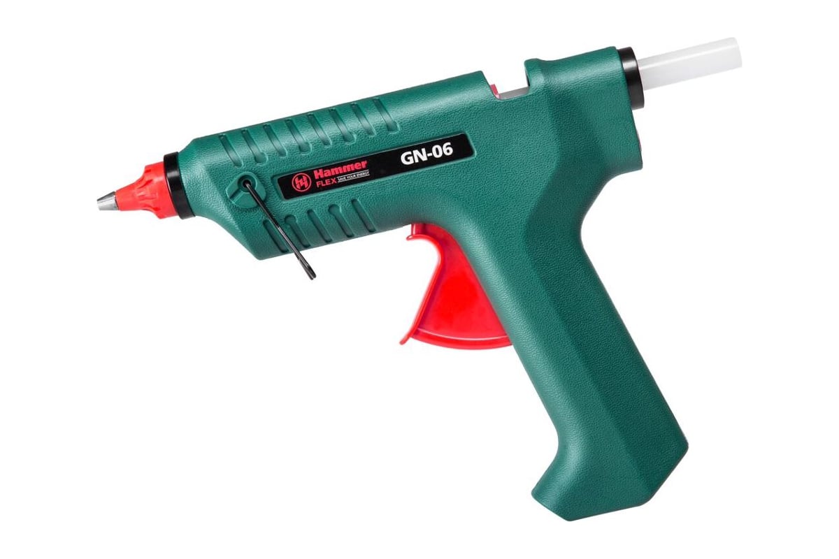 Клеевой пистолет Hammer Flex80 15 Вт, 22 г/мин, насадки, клеевые ...