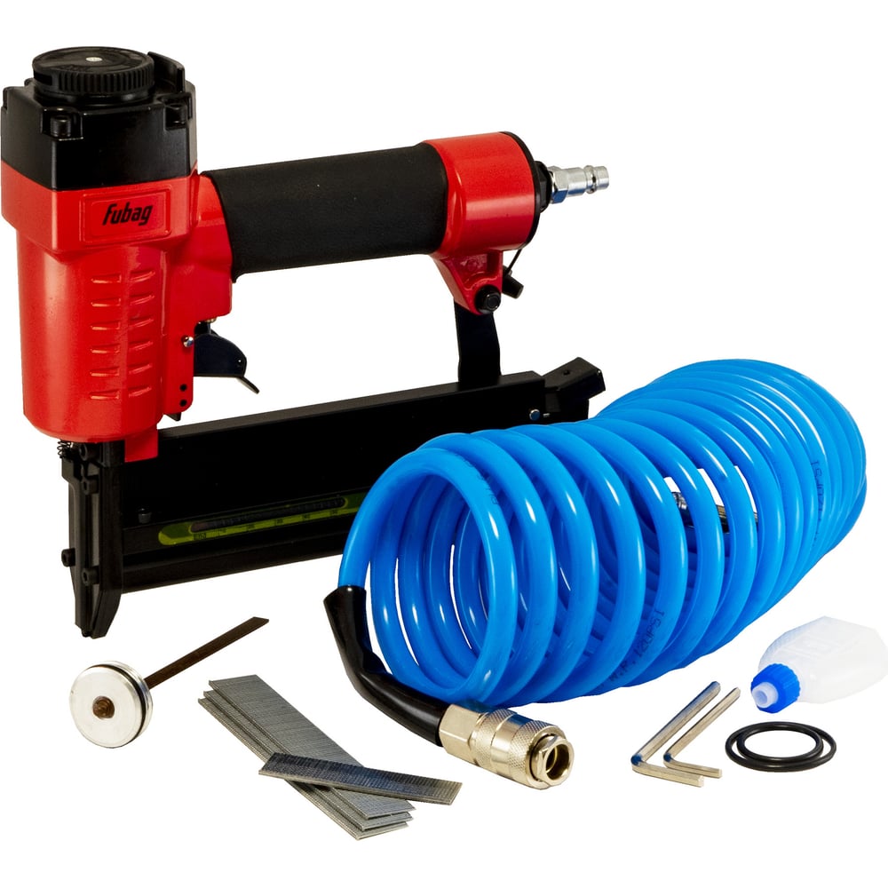 Набор пневмоинструмента FUBAG SN4050 5 предмета, пистолет гвозде-скобозабивной 120106 - выгодная ...