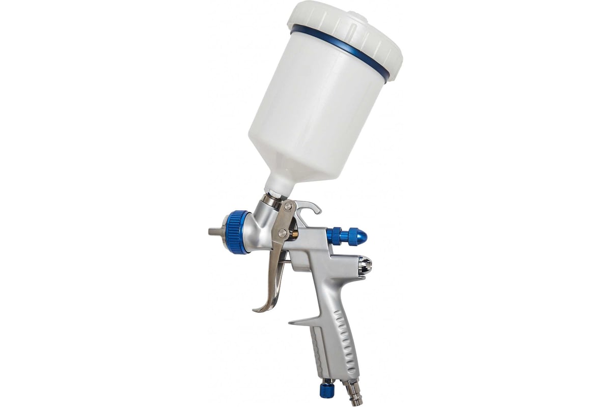 Краскопульт пневматический Polyecs LVMP AIR, арт. POL801AG_2, дюза 2 мм верхний бачок 600 мл POL ...