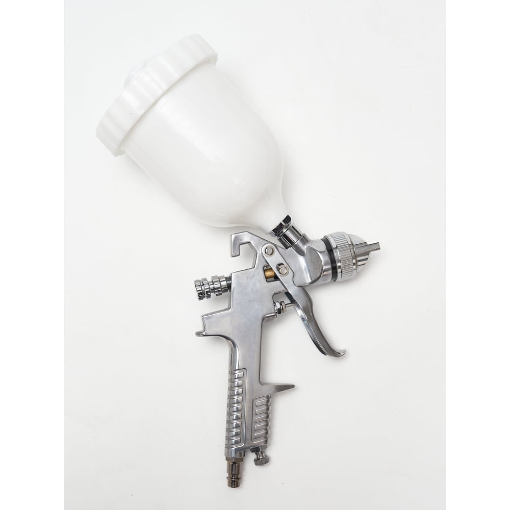 Краскопульт пневматический Polyecs HVLP AIR, арт. POL828G_2, дюза 2 мм верхний бачок 600 мл POL ...