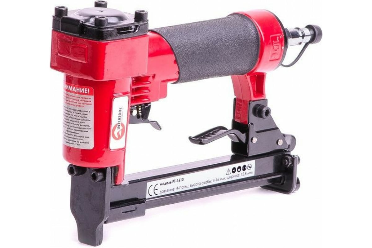 Пневматический степлер INTERTOOL под скобу 12.80х16мм PT-1610 - выгодная цена, отзывы ...